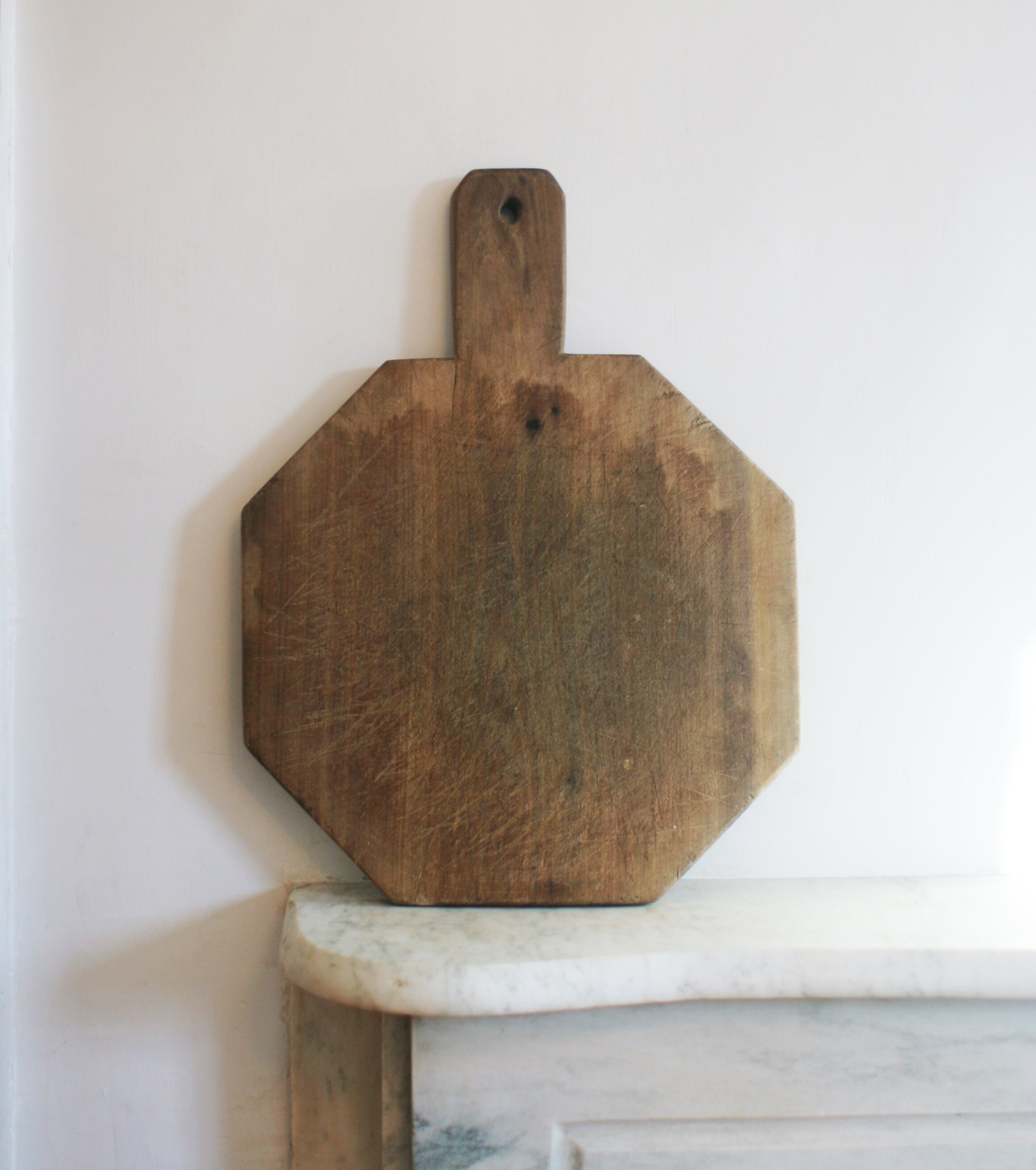 Vintage Large Wood Cutting Board Octagon 8 Sided Serving - Etsy