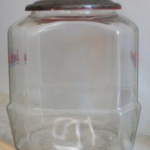 Vintage Large Glass Lance Cracker Jar, Cookie, Candy, Storage Jar ...