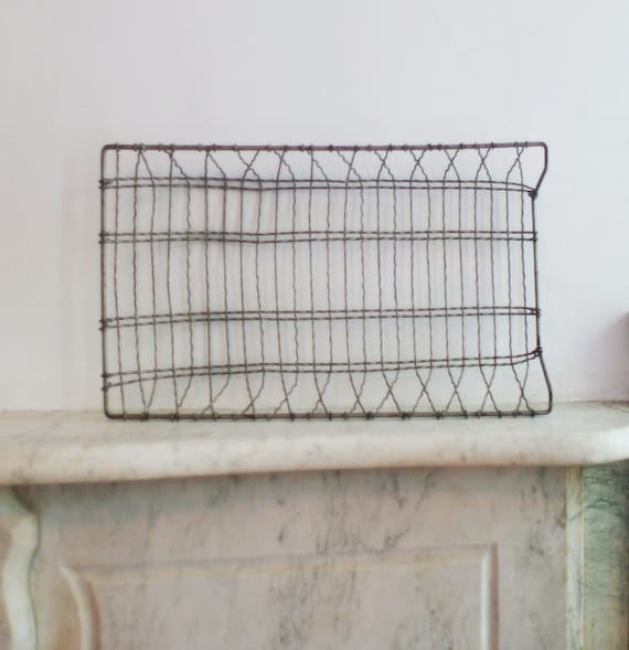Vintage Wire Desk Paper Tray Letter Holder Organizer - Etsy