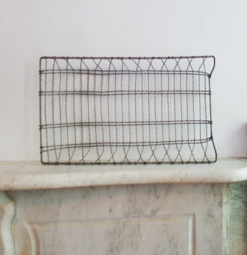 Vintage Wire Desk Paper Tray Letter Holder Organizer - Etsy