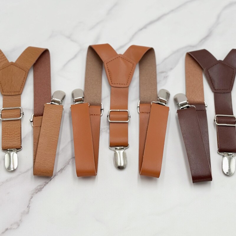 Mens Suspenders Leather - Etsy