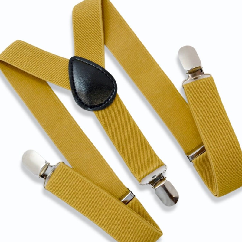 Yellow Suspenders - Etsy