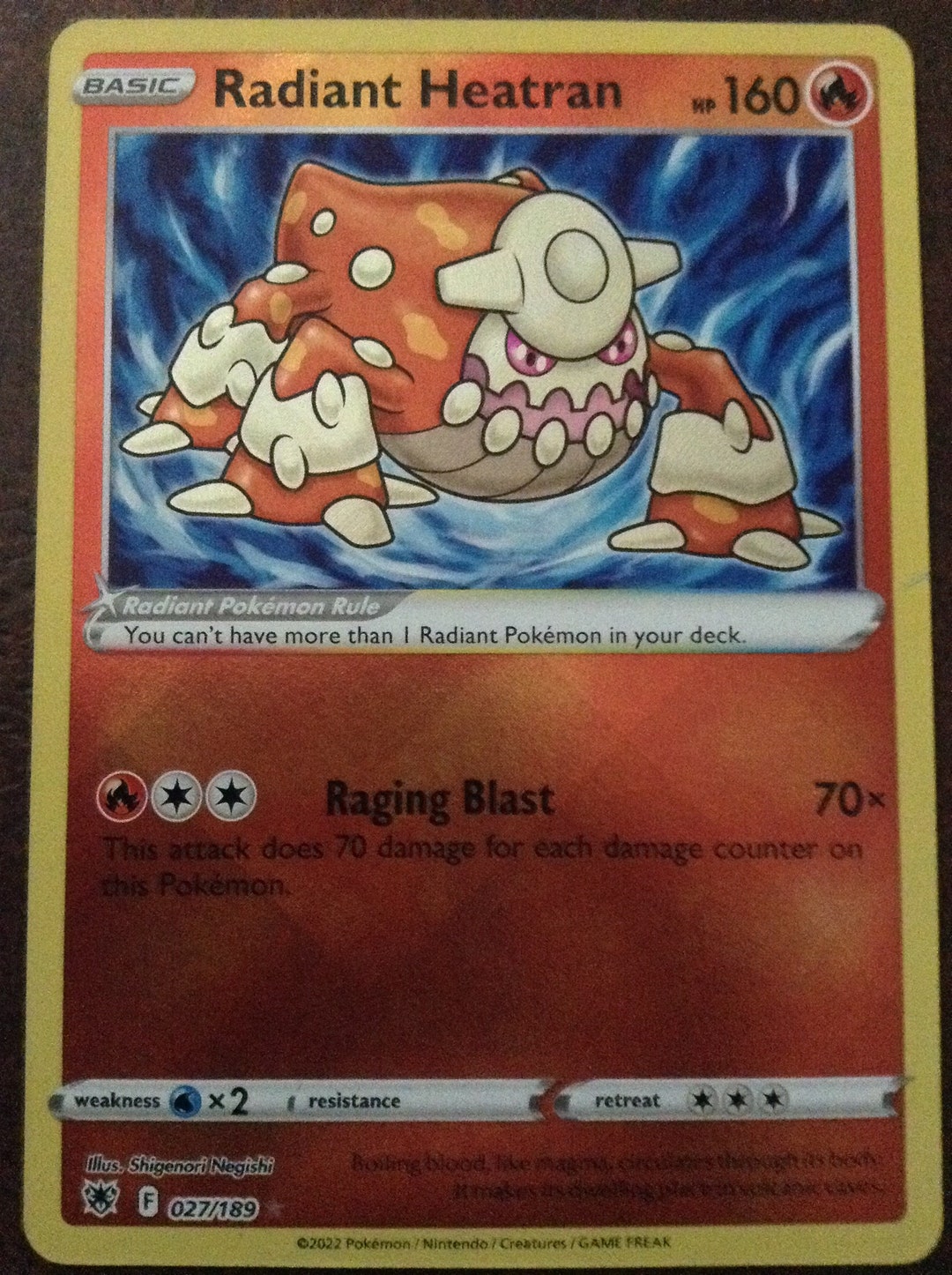 Radiant Heatran Pokemon Trading Card - Etsy