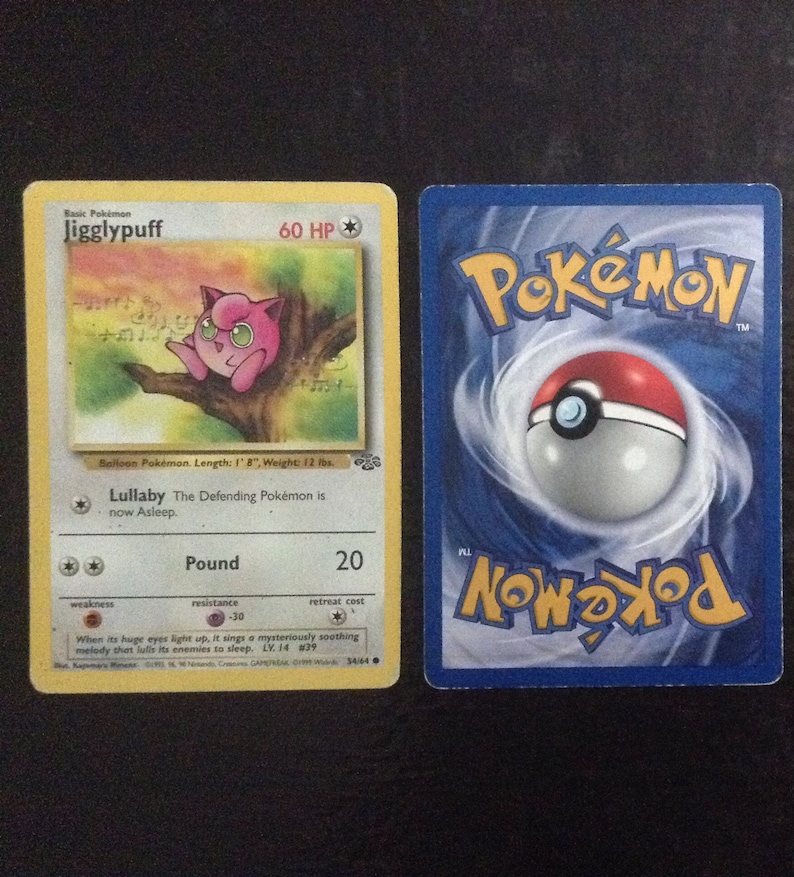 Jigglypuff Pokemon Trading Card - Etsy