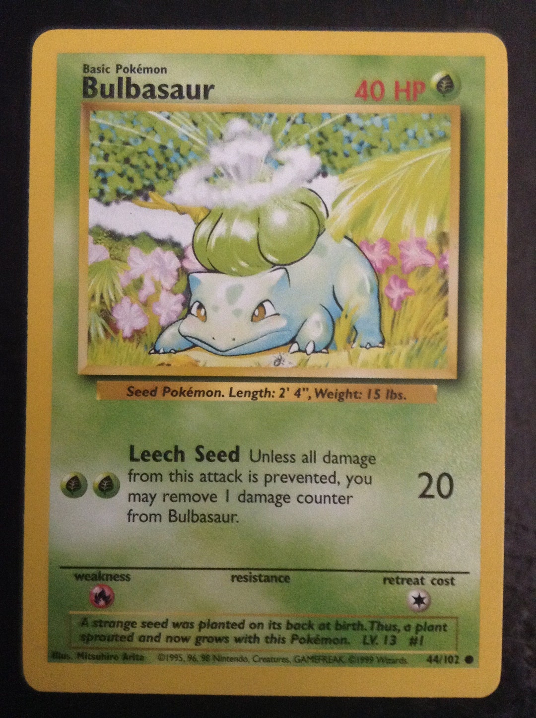 Bulbasaur Pokemon Trading Card - Etsy