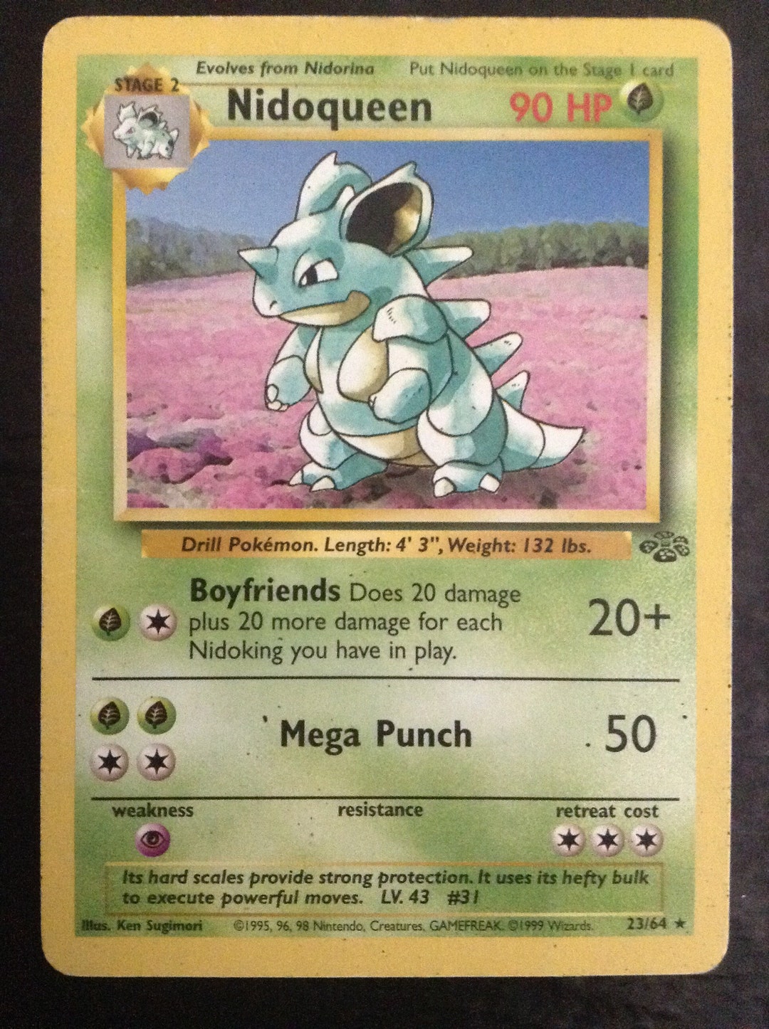 Nidoqueen Pokemon Trading Card - Etsy