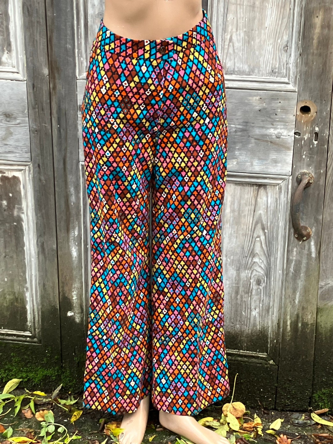 Super Late 60s Early 70s Flares in Cotton Moleskin Fabulous - Etsy