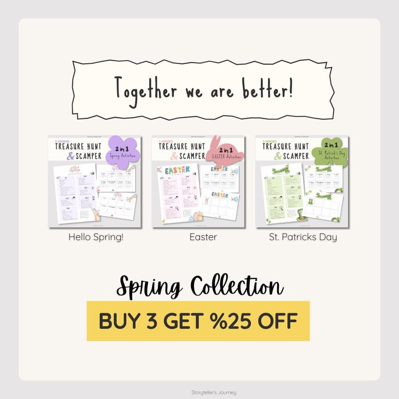 Spring Treasure Hunt for Kids | Outdoor Hunt Game | Nature I SCAMPER ...