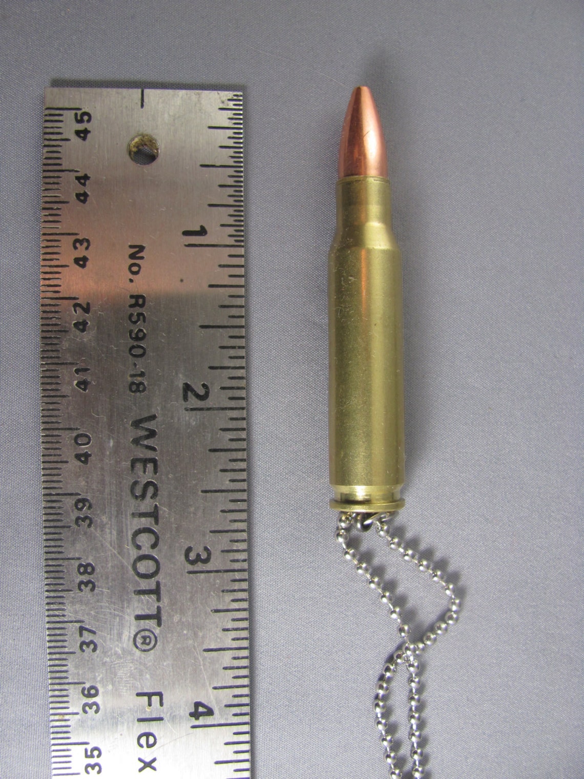 Bullet Key Ring or Pendant .308 on a 24 Inch Dog Tag Chain, Necklace - Etsy