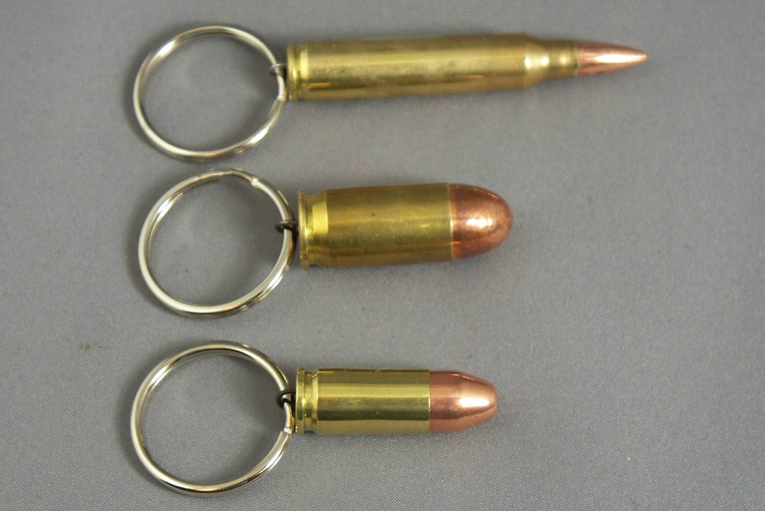 Bullet Key Ring 9mm, 45 or 223 - Etsy