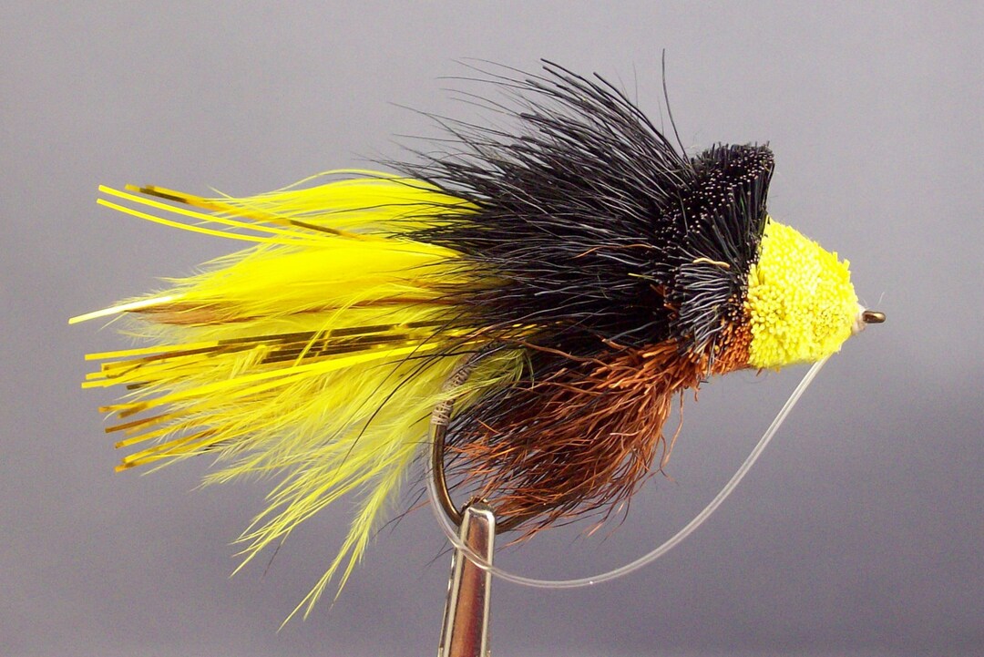 Bumblebee, Handmade Fly Fishing Bee, Bass, Trout and Northern Pike - Etsy