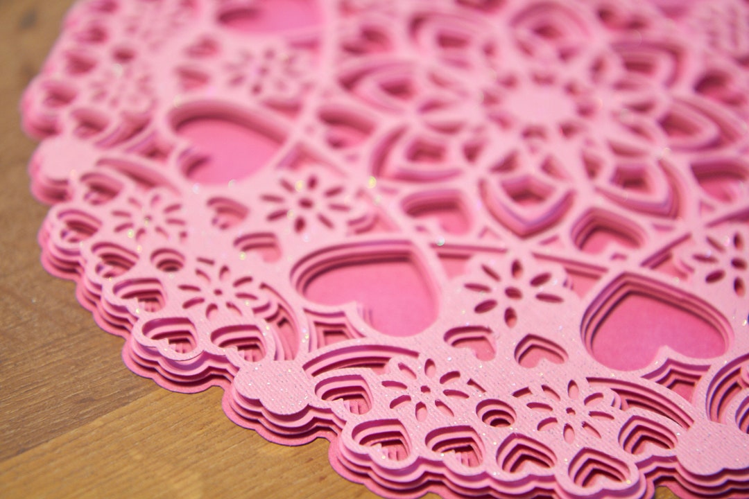 Valentine's Day Layered Mandala - Digital Files (SVG, EPS, Studio) - Etsy