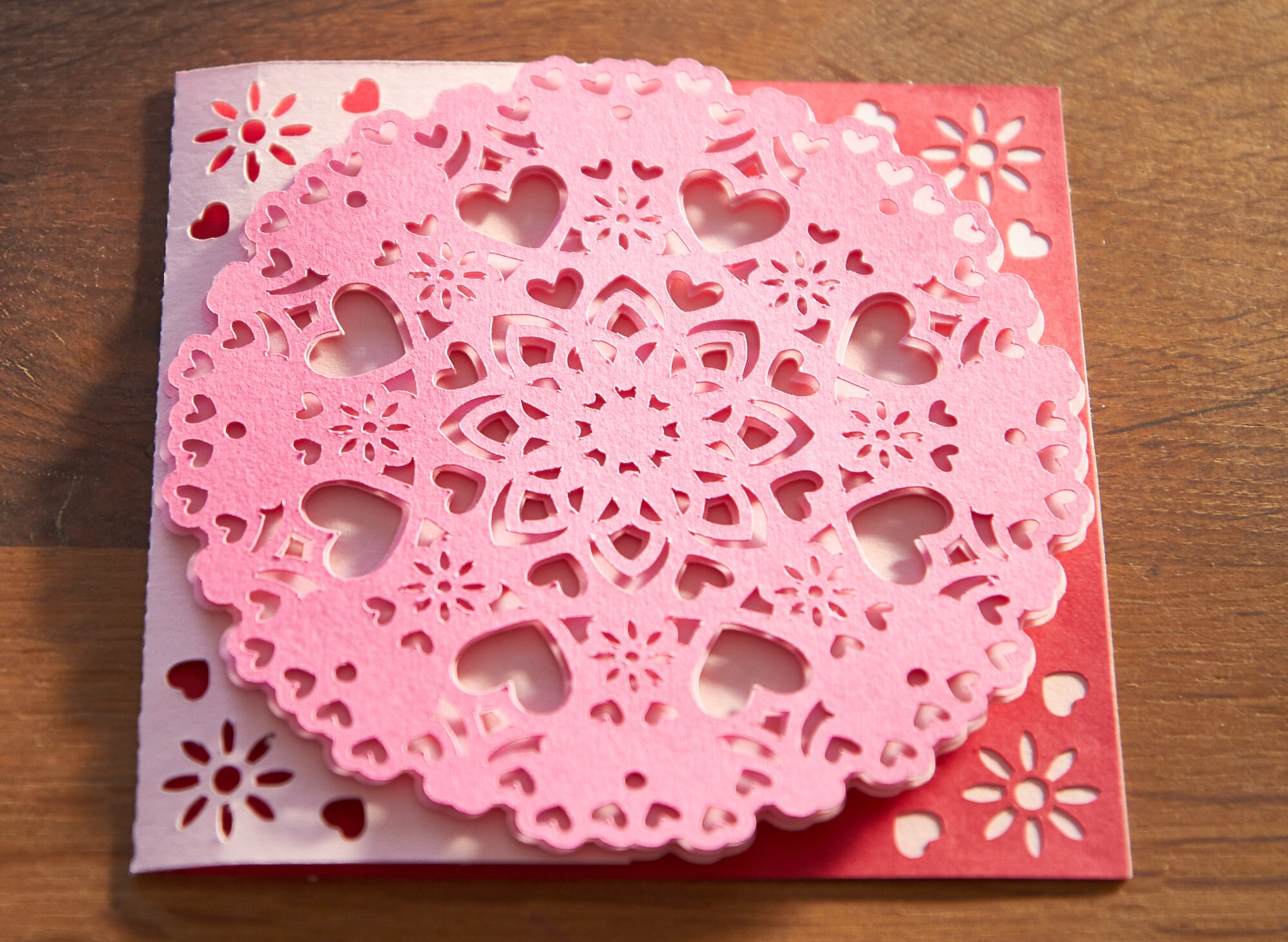 Valentine's Day Layered Mandala Card - Digital Files (SVG, EPS, STUDIO ...