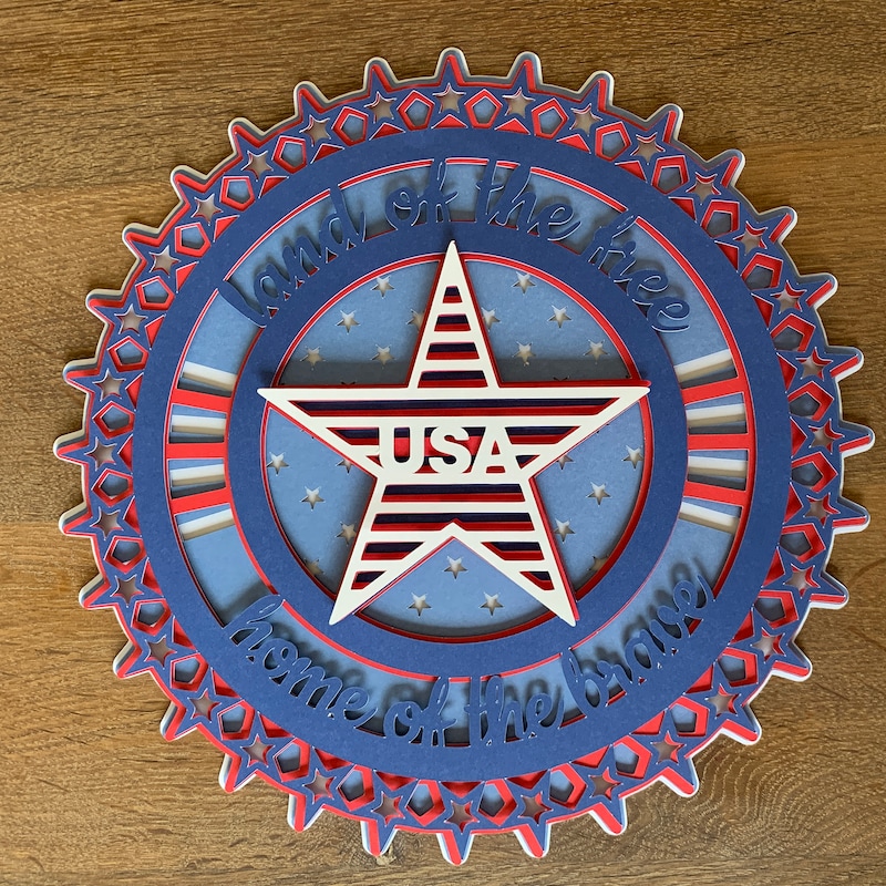 4th of July Mandala - Etsy