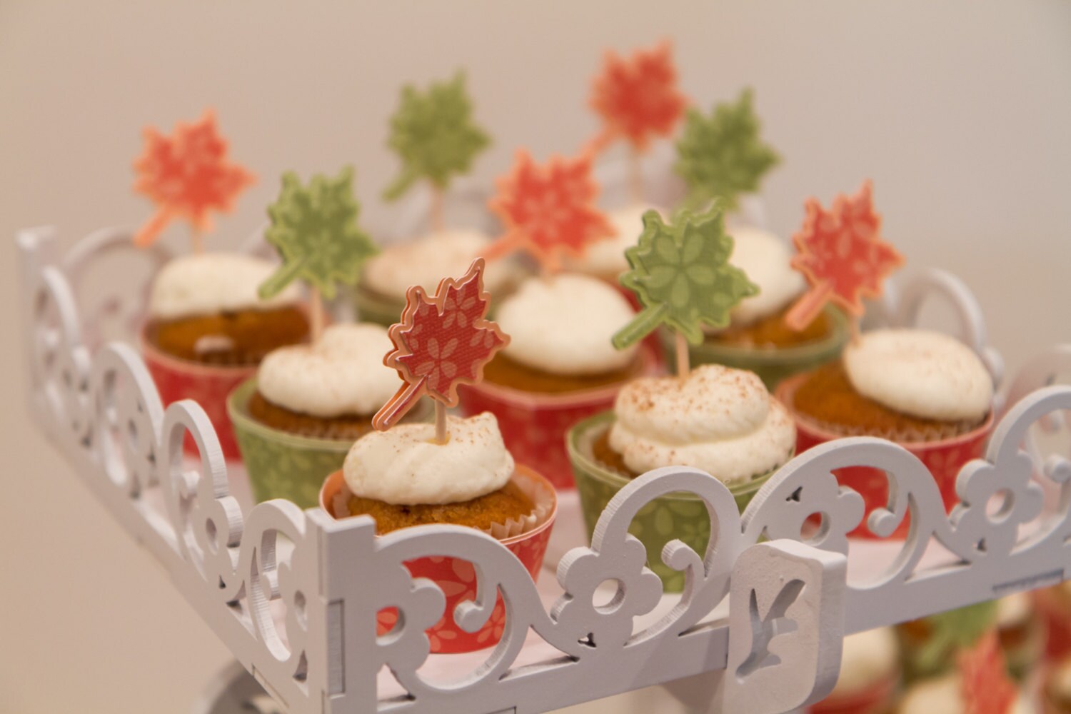 Fall Cupcake Toppers/ Leaf Topper set of 20 | Etsy