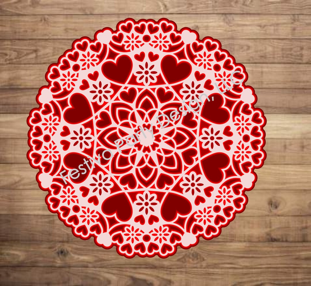 Combo de mandalas et de cartes pour la Saint-Valentin - Fichiers ...