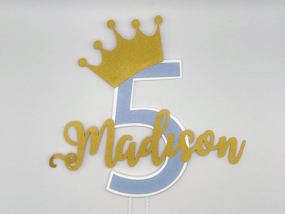 Princess/Prince Cake topper / Personalized by Festiva Party Design ...