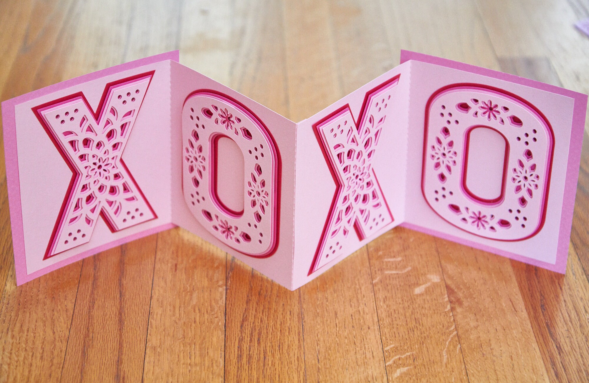 Valentine's Day Layered Card Mandala Digital Files SVG | Etsy