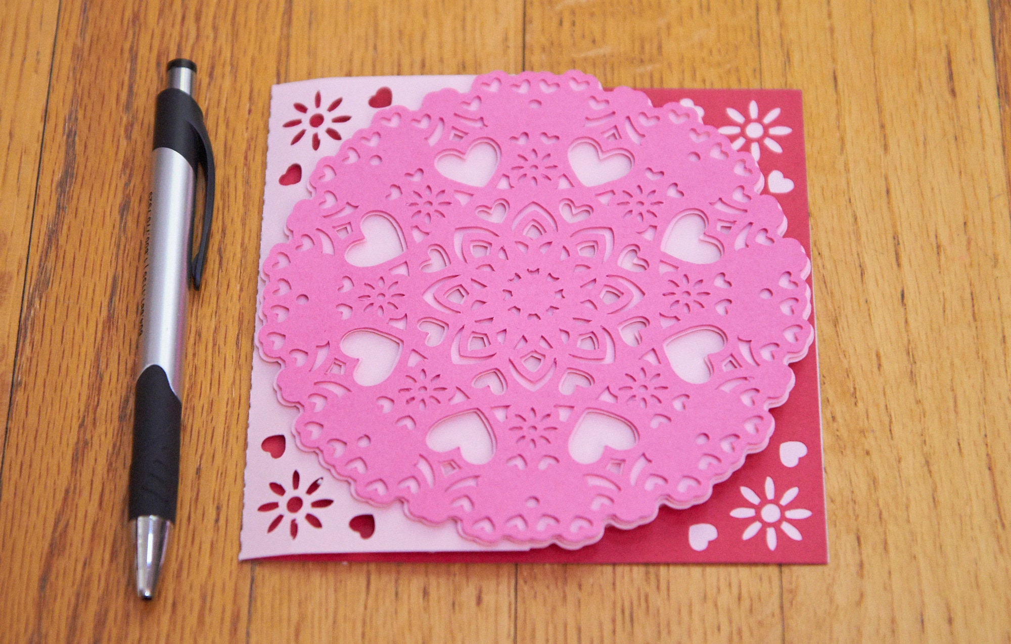 Valentine's Day Layered Mandala Card Digital Files SVG | Etsy