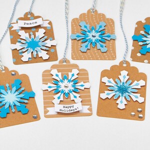 Snowflake Holiday Gift Tags (set of 12) - Etsy