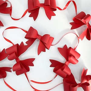3D Paper Bow Garland / Banner / She's Tying the Knot - Etsy