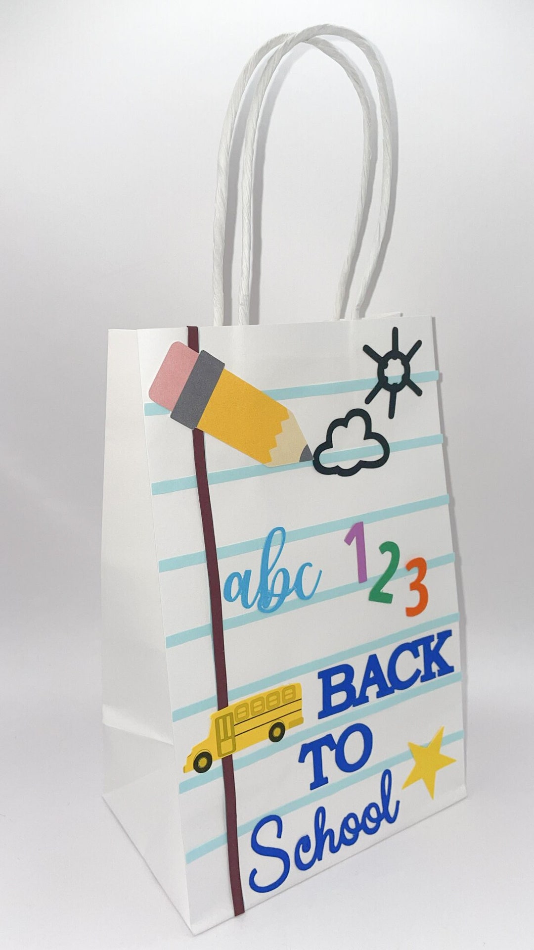 Back to School Favor/treat Bags (set of 6) - Etsy