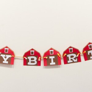 Barn Birthday Banner / Farm Banner - Etsy