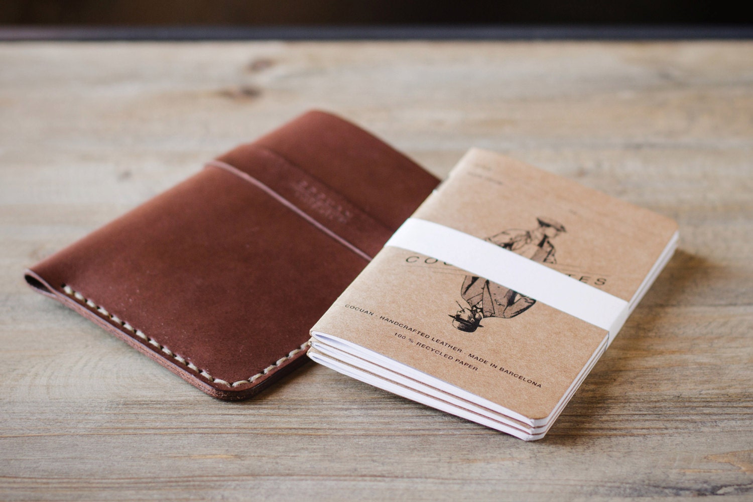 Leather Notebooks Sleeve - Etsy Canada