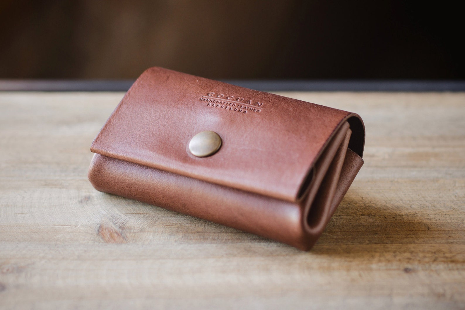 Leather Card Coin Wallet - Etsy