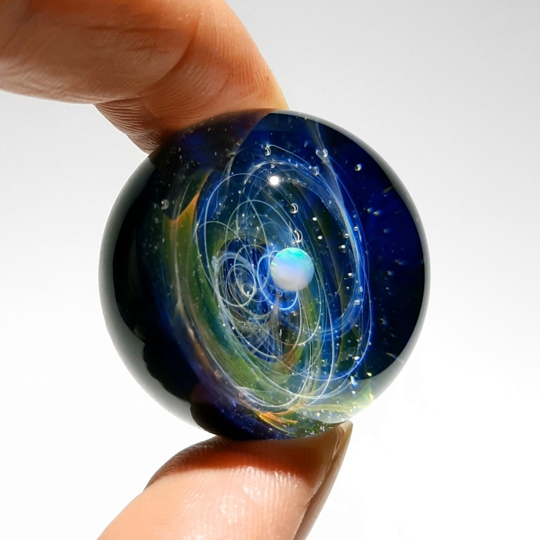 Newest Galaxy in the Universe cosmic Glass Art deep Space opal Planet ...
