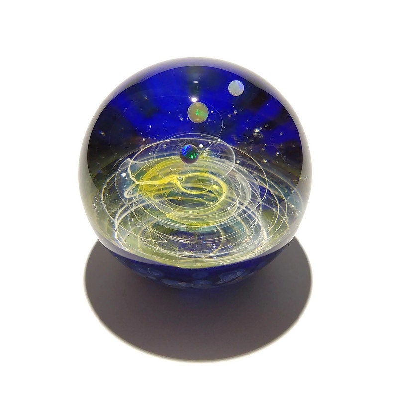 Solar System Paperweights Glass