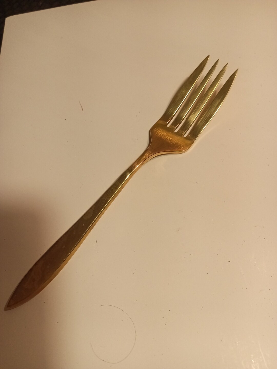 Vintage DIRIGOLD DIRILYTE GOLDWARE Flatware Meat Serving Fork - Etsy