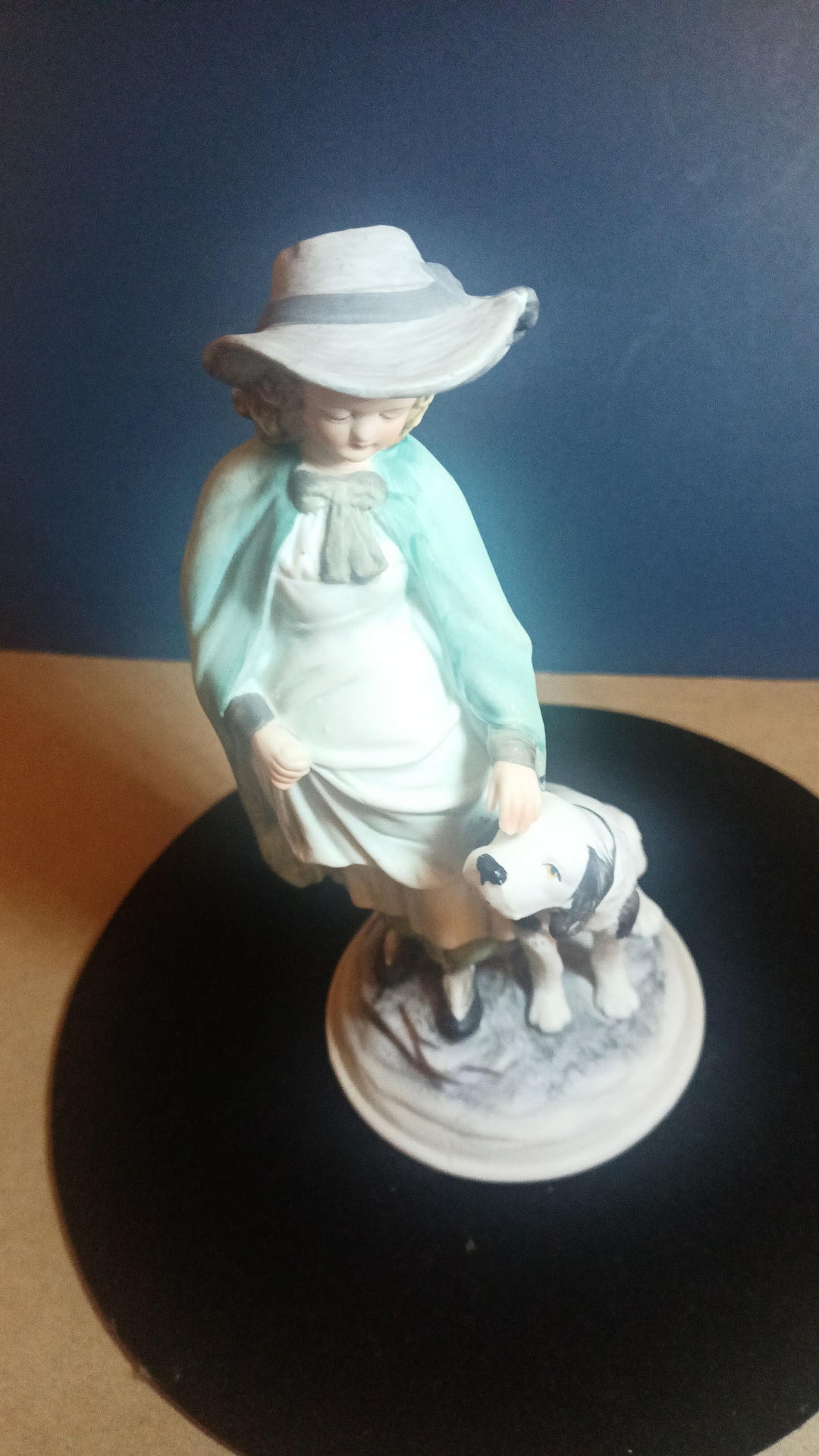 VINTAGE Ethan Allen Porcelain Girl With Dog Figurine 3213A - Etsy