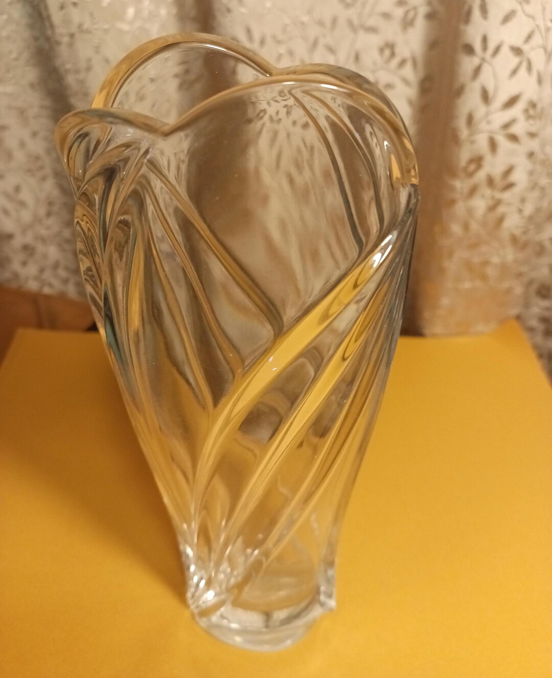 LENOX | Clear Hand Cut Crystal (straight Line Pattern) Flower Vase | 7 3/4 Height - Etsy