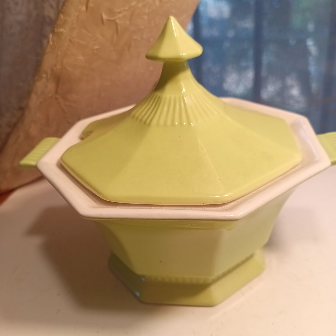 Independence Ironstone Interpace Pentagon Large Mint Green - Sugar BOWL ...