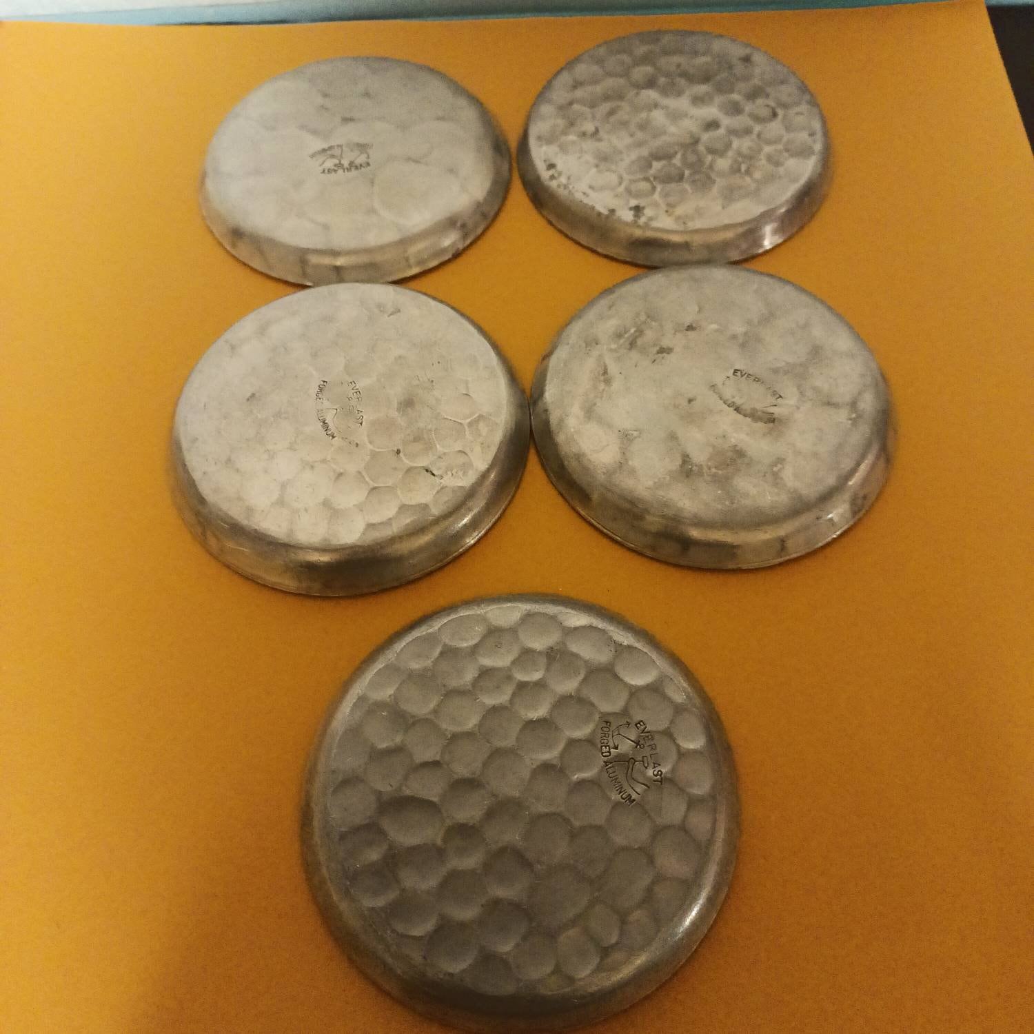 Lot of 5 everlast Forged Aluminum FLORAL Coasters - Etsy