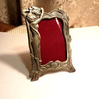 Vintage Silver Pewter Garden 4x6 Picture Frame - Etsy