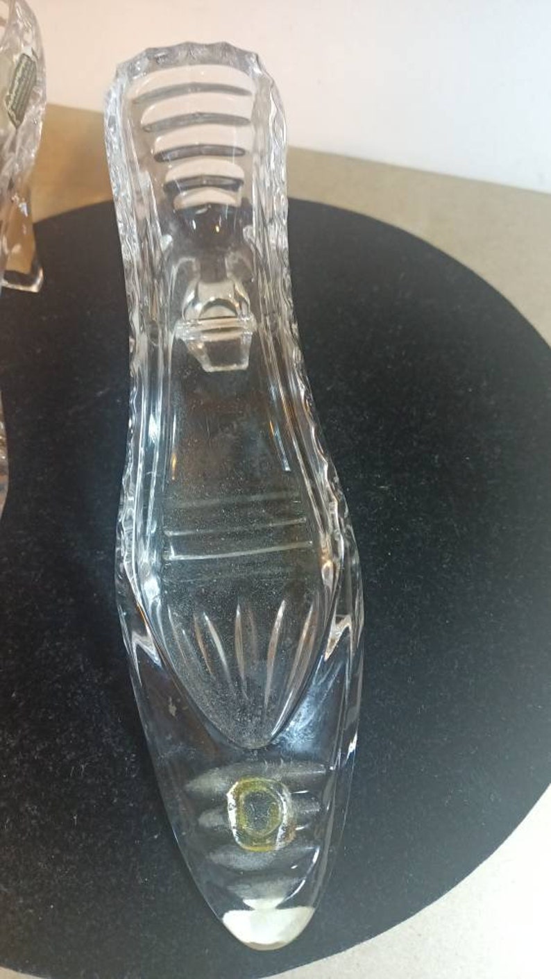 Cinderella Solid Glass Clear Slipper BLEIKRISTALL Lead Crystal germany ...
