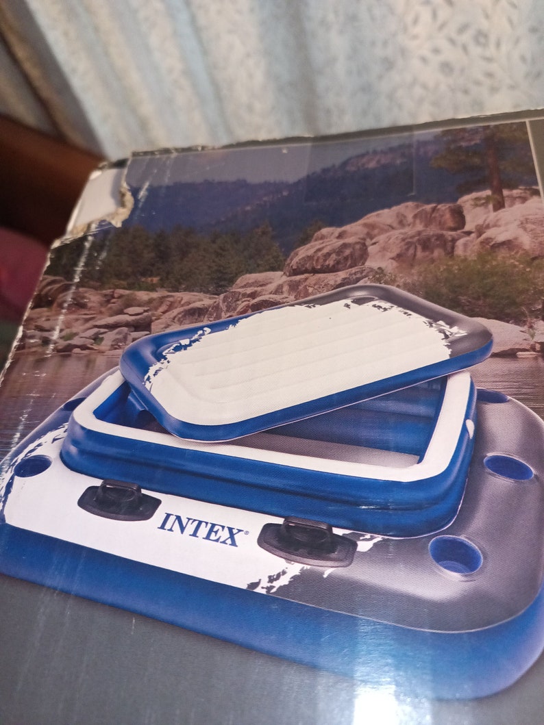 Intex Mega Chill 2 48" X 38" Inflatable Floating Cooler - NEW - Open ...