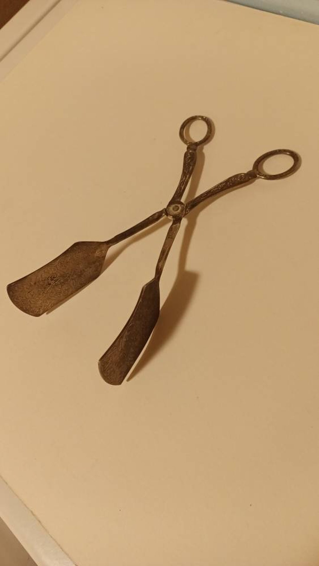 Vintage HINGED Stainless Steel Biscuit/pastry/serving TONGS - Etsy