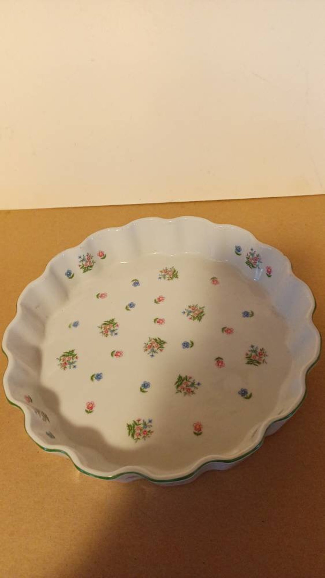 Petite Fleur by Andrea Oven to Table Tart/quiche Floral Cookware/dish ...