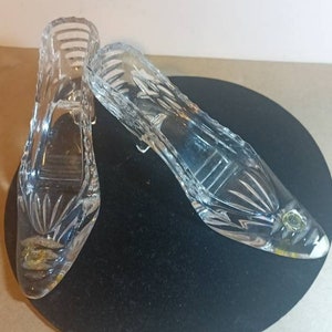 Cinderella Solid Glass Clear Slipper BLEIKRISTALL - Lead Crystal ...