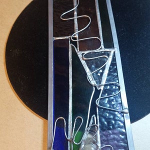 Rectangle-stained Glass/window SUNCATCHER - 11 1/4" X 3 1/2" - Etsy