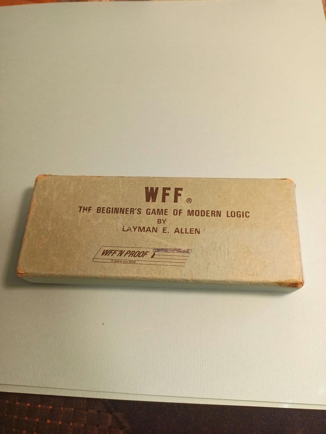 Vintage 1965 W F F the Beginner's Game of Modern Logic by LAYMAN E ...