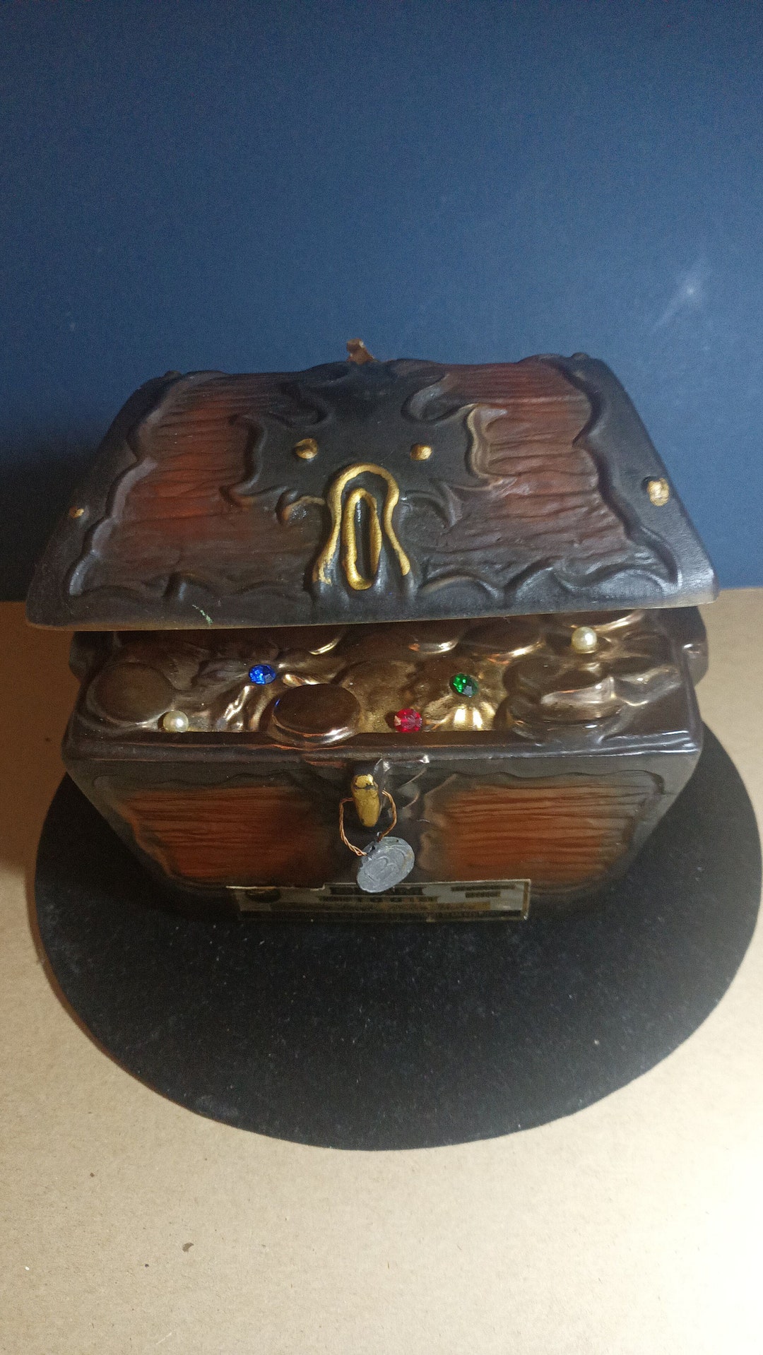 Vintage 1970's Jim Beam - Treasure Chest Ceramic Decanter - EMPTY** - Etsy
