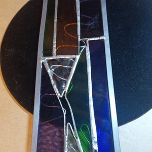Rectangle-stained Glass/window SUNCATCHER - 11 1/4" X 3 1/2" - Etsy