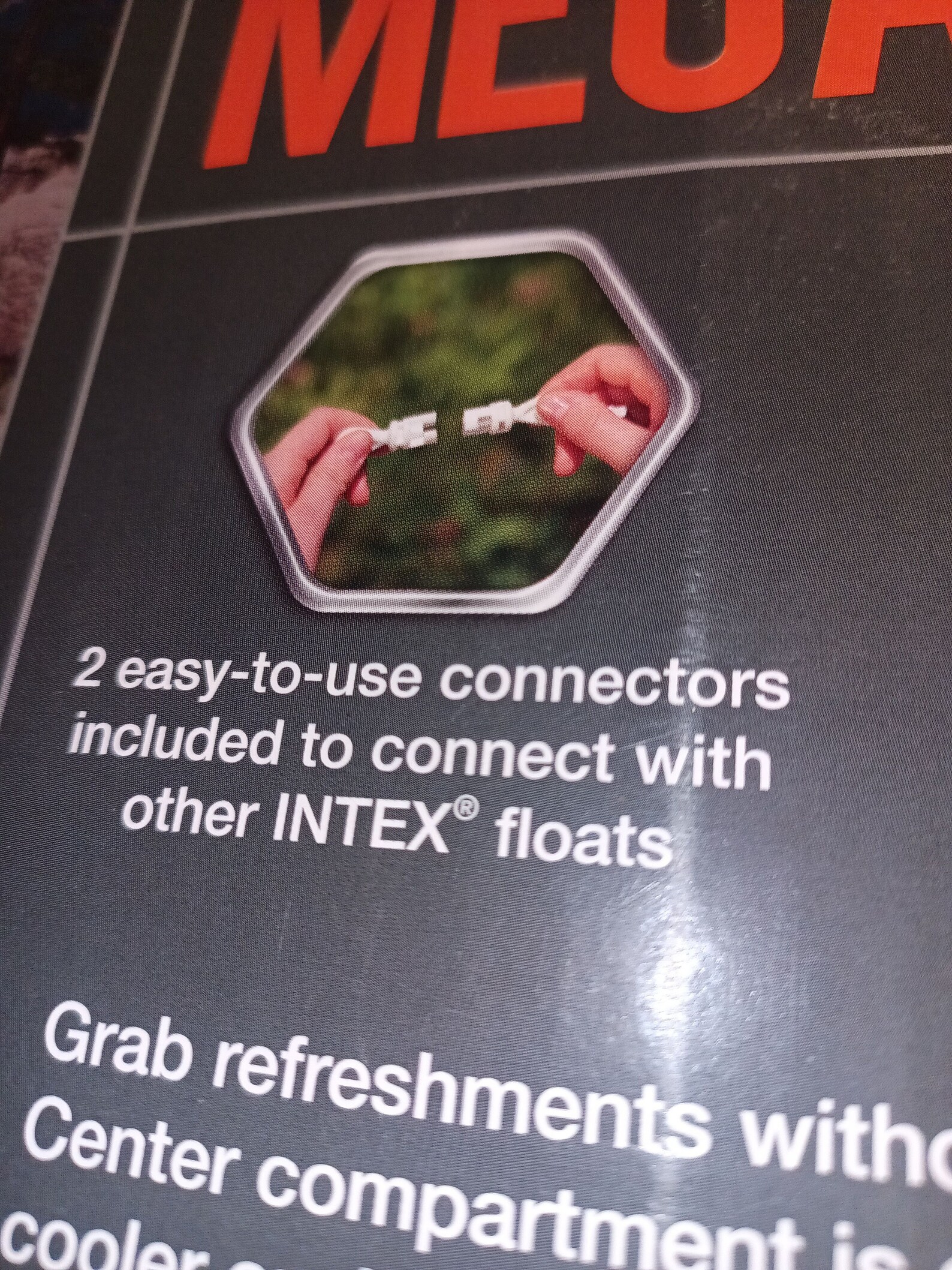 Intex Mega Chill 2 48" X 38" Inflatable Floating Cooler - NEW - Open ...