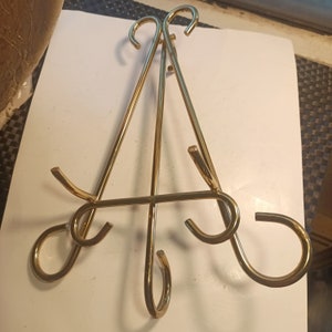 Heavy Duty Gold Tone Wrought Iron Table Display Stand/easel - Etsy