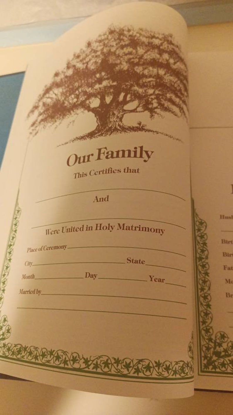 Our Family Story a History of Our Family UNUSED 1986 HARDCOVER BOOK - Etsy