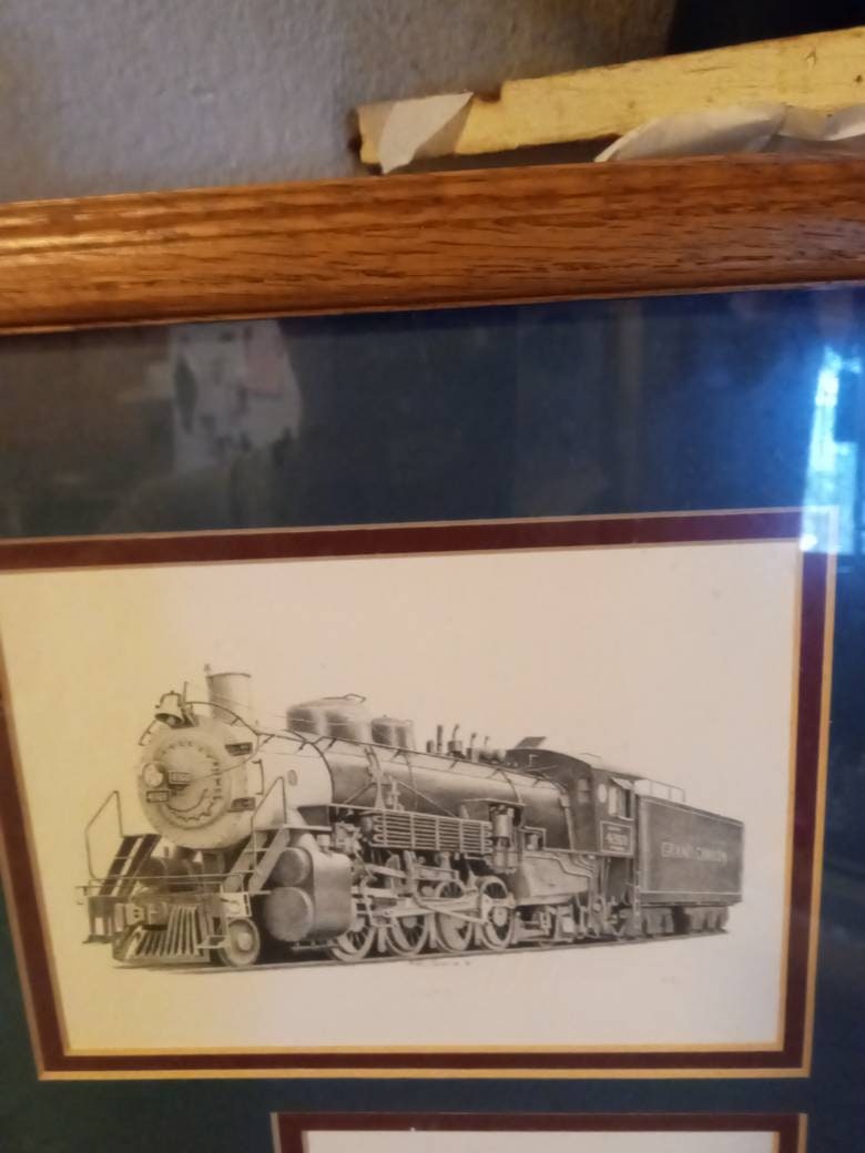 Collectible 1987 Railroad Art in Pen and Ink H L SCOTT III Including ...